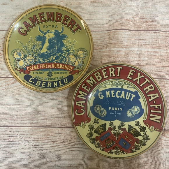 bia | Accents | Bia French Cheese Label Camembert Extra Fin Plates Set ...